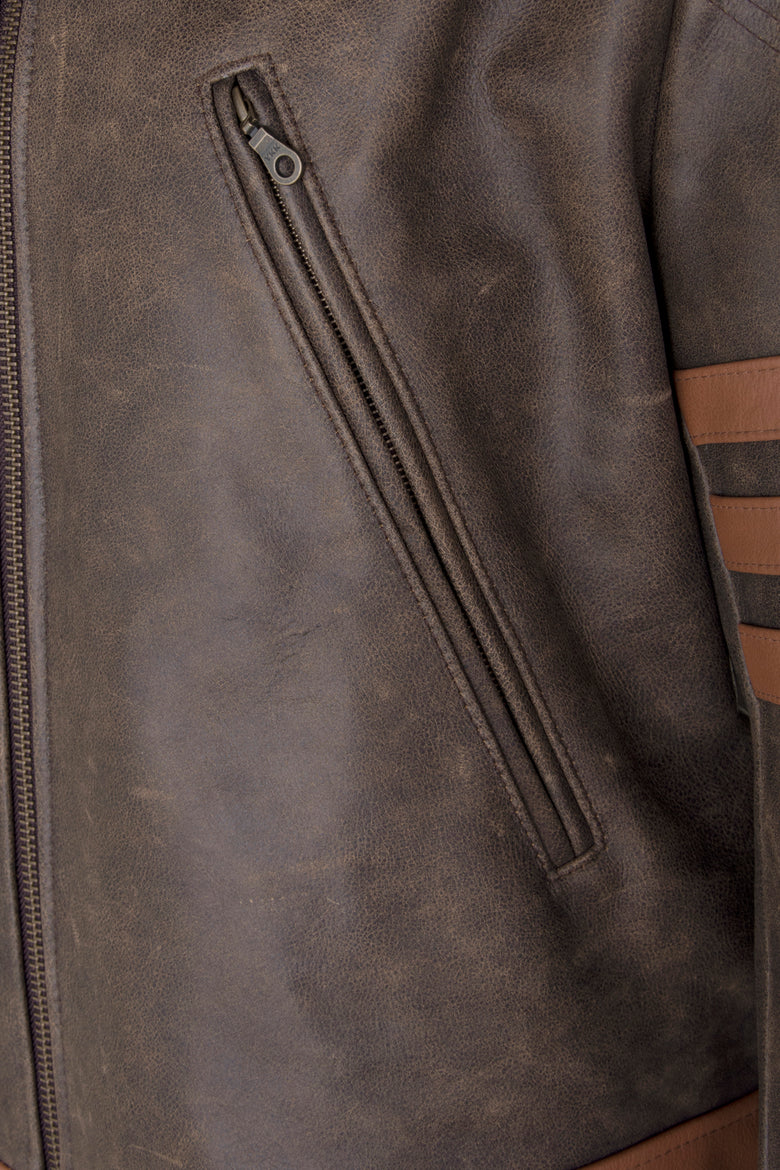X-Men Origins Wolverine Style Leather Jacket as worn by Hugh Jackman ...